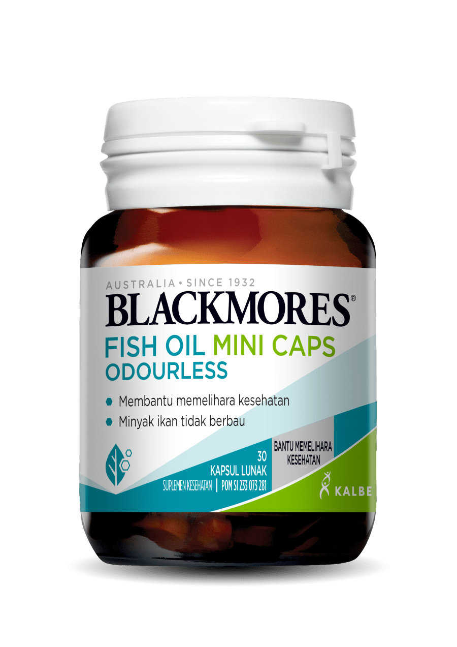 Blackmores Fish Oil Mini Caps Odourless - Blackmores Indones